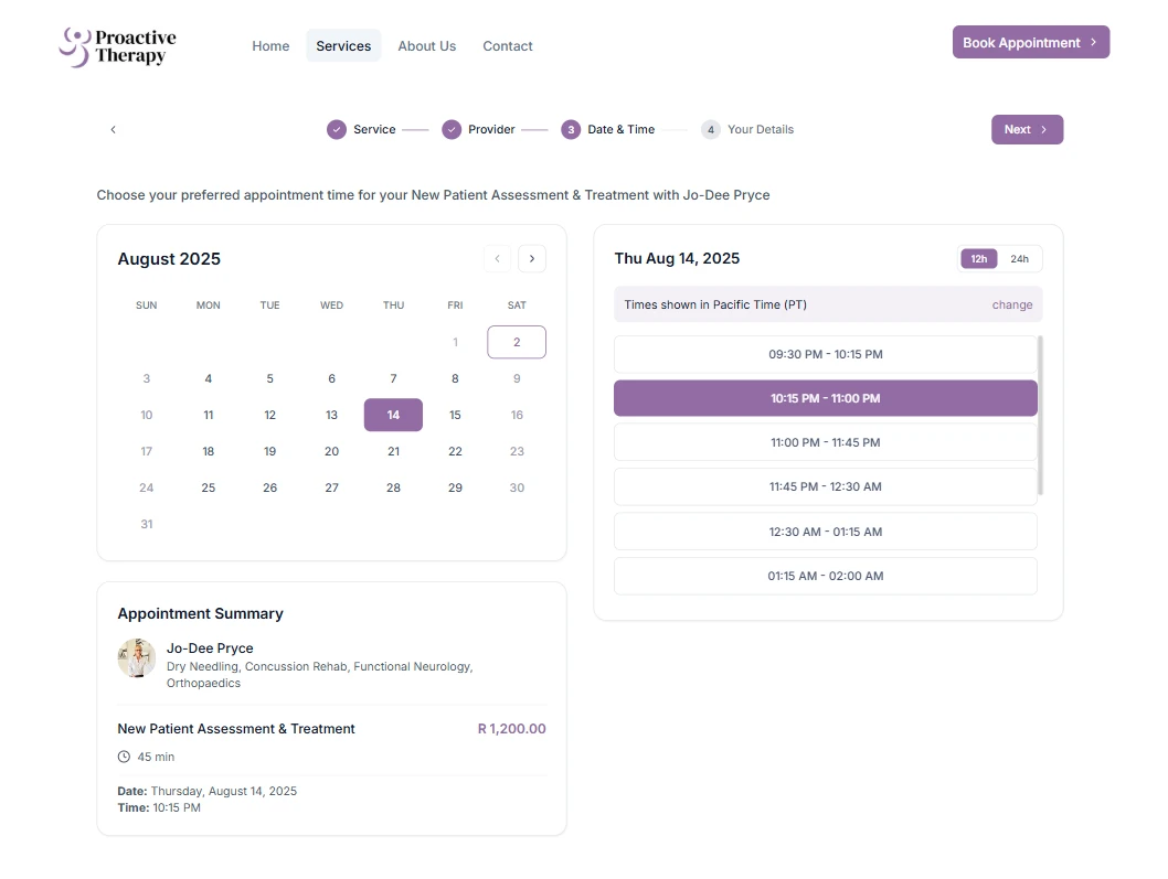 Online Booking System for Wellness Professionals - 24/7 Appointments ...